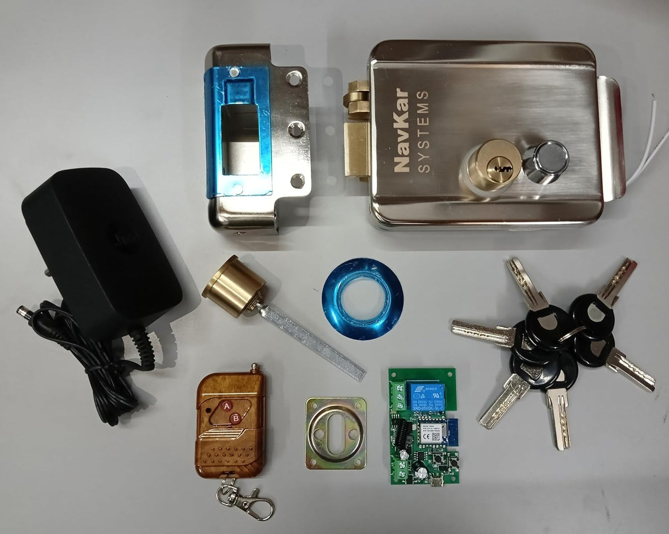 Navkar Systems Secure Metal Electronic Door Lock with WiFi Controller