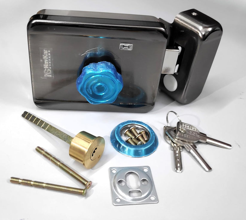 MT-1C 12v Motorised Lock for Metal or Wooden Doors – Navkar Systems