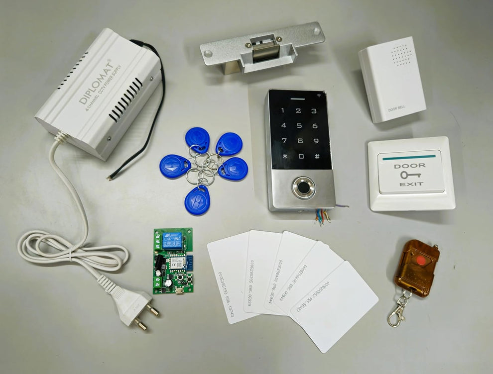 Combo-CN157 Weatherproof Biometric Card Access Control + Strike Lock w ...