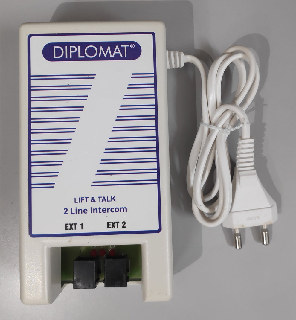 DP-002 Lift and Talk 2 Line Intercom System, White – Navkar Systems