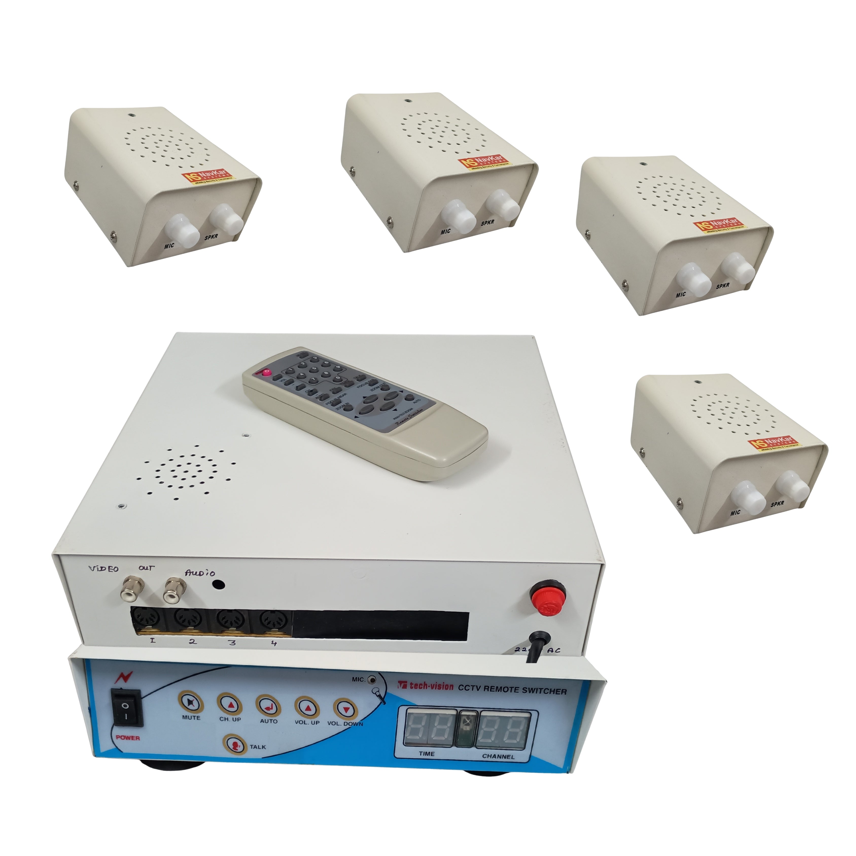 Combo-CN16 Two way 4 Channel Audio Switcher with 4 Audio units and req ...