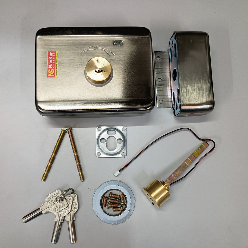 MT-2C Door Lock/Rim Lock for Open The Door Lock motorised Double Cylin ...