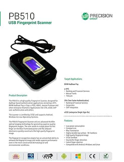 Precision PB510 USB Fingerprint Reader – Navkar Systems
